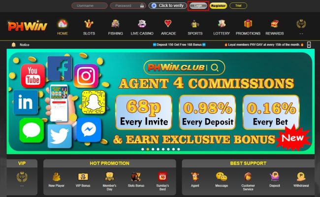 Login ph wins - Instructions for quickly accessing phwin777