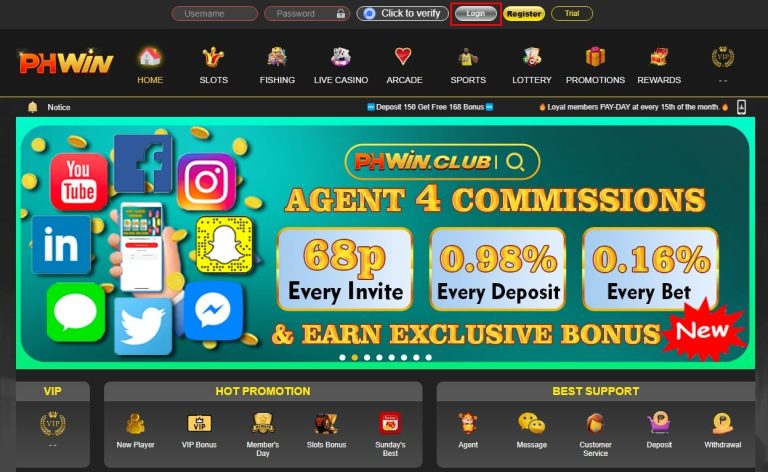 Login ph wins - Instructions for quickly accessing phwin777